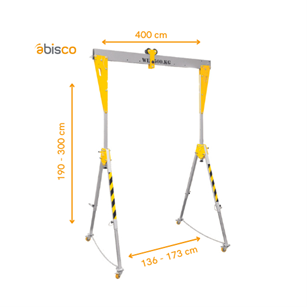 Portique mobile alu - 4m